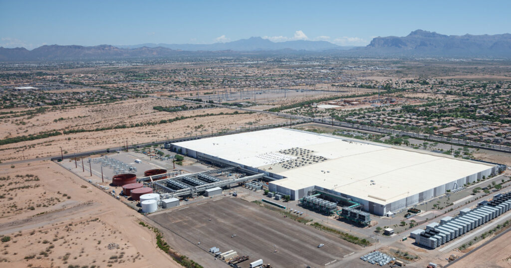 Aerial view of the Apple Data Center in Mesa near Phoenix - Green Web Foundation