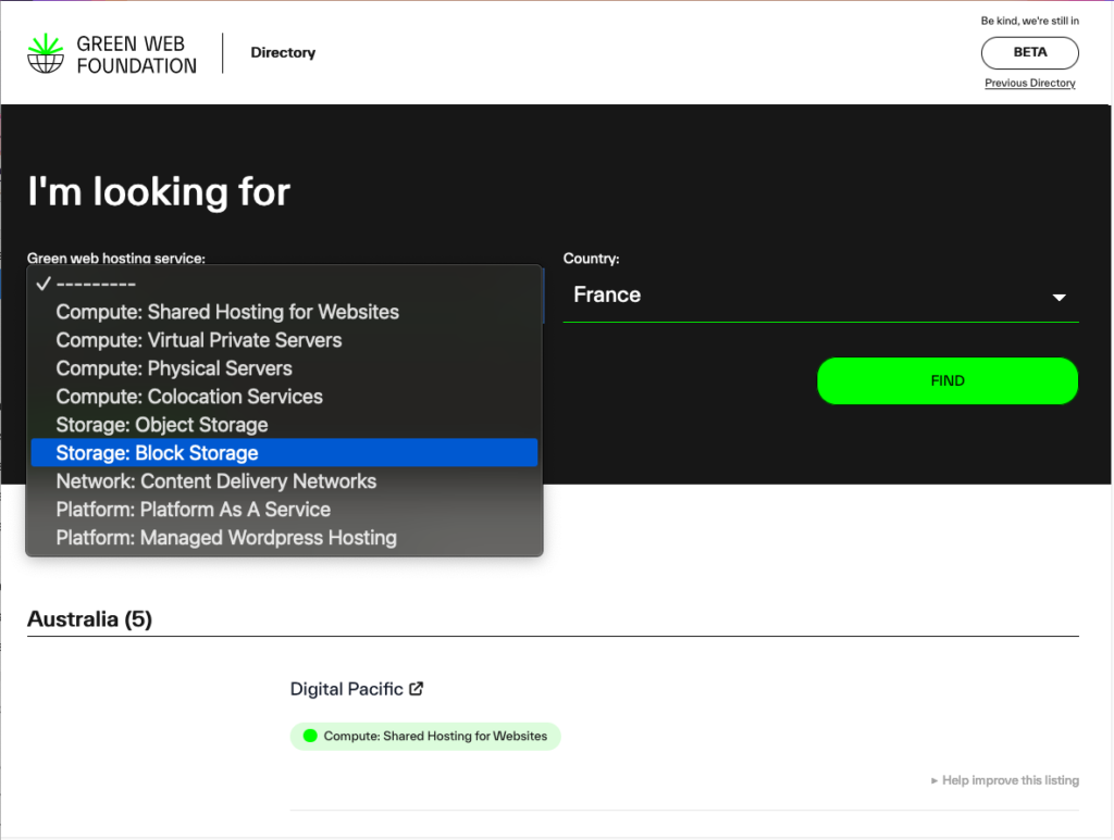 Introducing our updated directory - Green Web Foundation