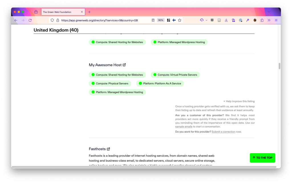 Introducing our updated directory - Green Web Foundation